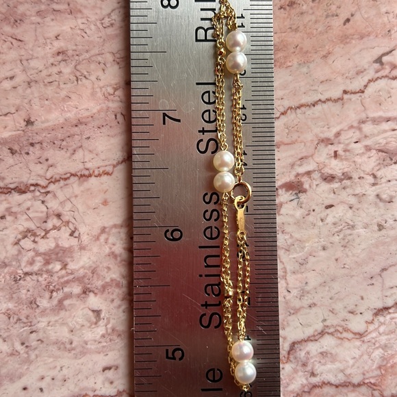 Mikimoto | Jewelry | Mikimoto Simple 8k Pearl Bracelet Chain | Poshmark